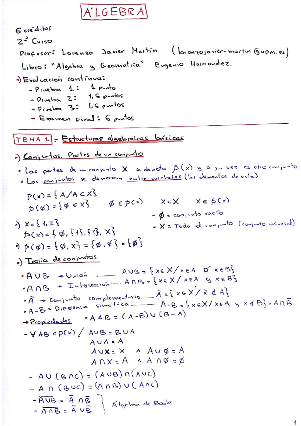 Tema 1 - Estructuras algebraicas básicas (Álgebra) - iA’LGEBEAS 6 c‘idC‘O; 2'3 Cwso Pw‘: 99 ...