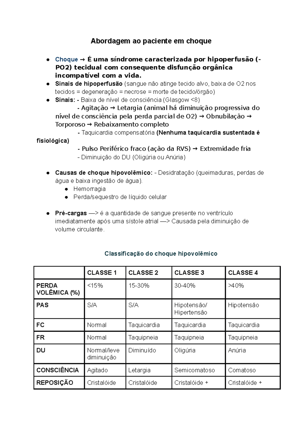 Abordagem a choques - Abordagem ao paciente em choque Choque É uma ...