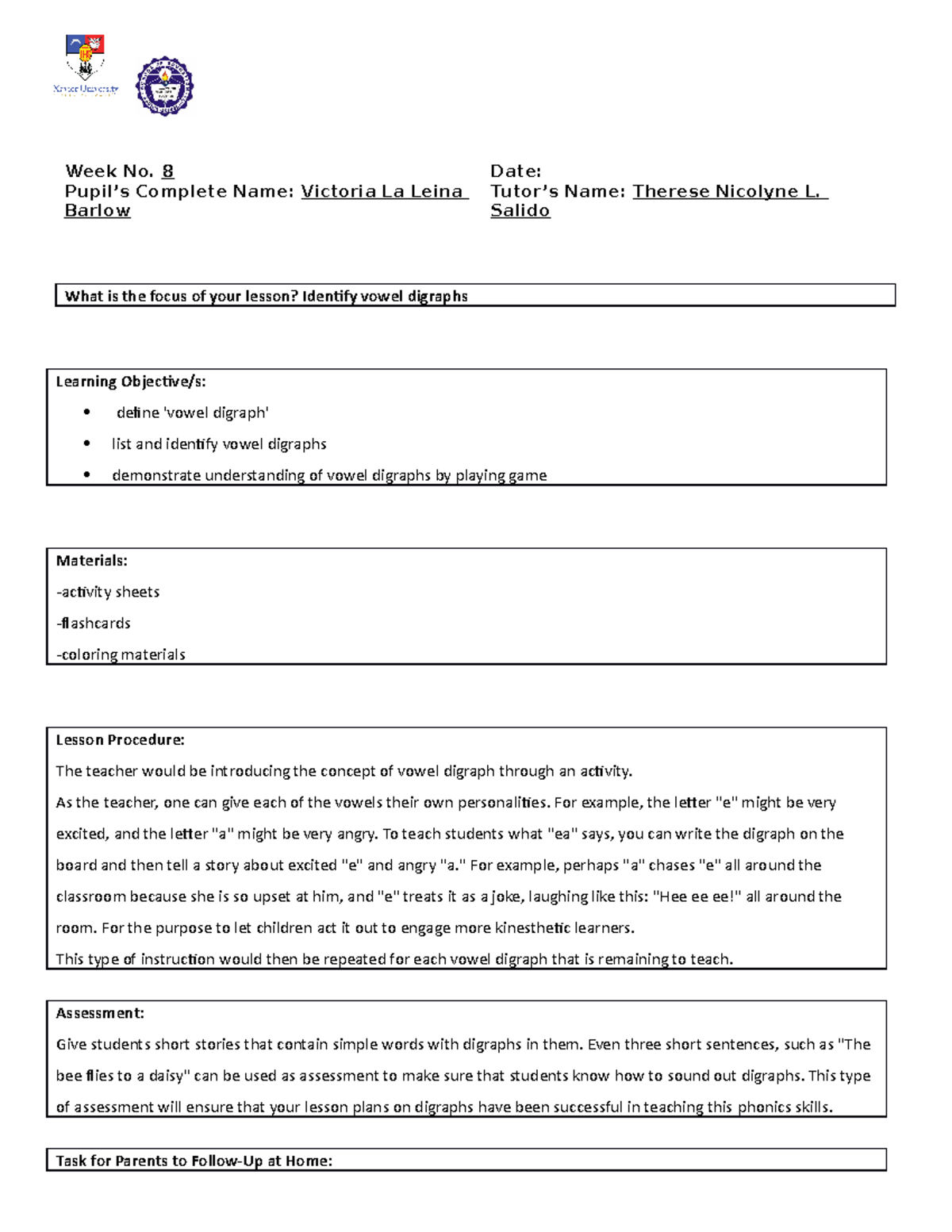 Lesson-PLAN-8Lesson plan for early childhood learners, it inlcudes a ...