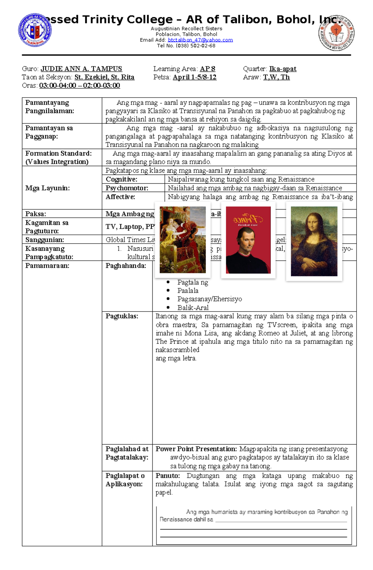 WEEK 3-4 AP 8 Q4 - none - Blessed Trinity College – AR of Talibon ...