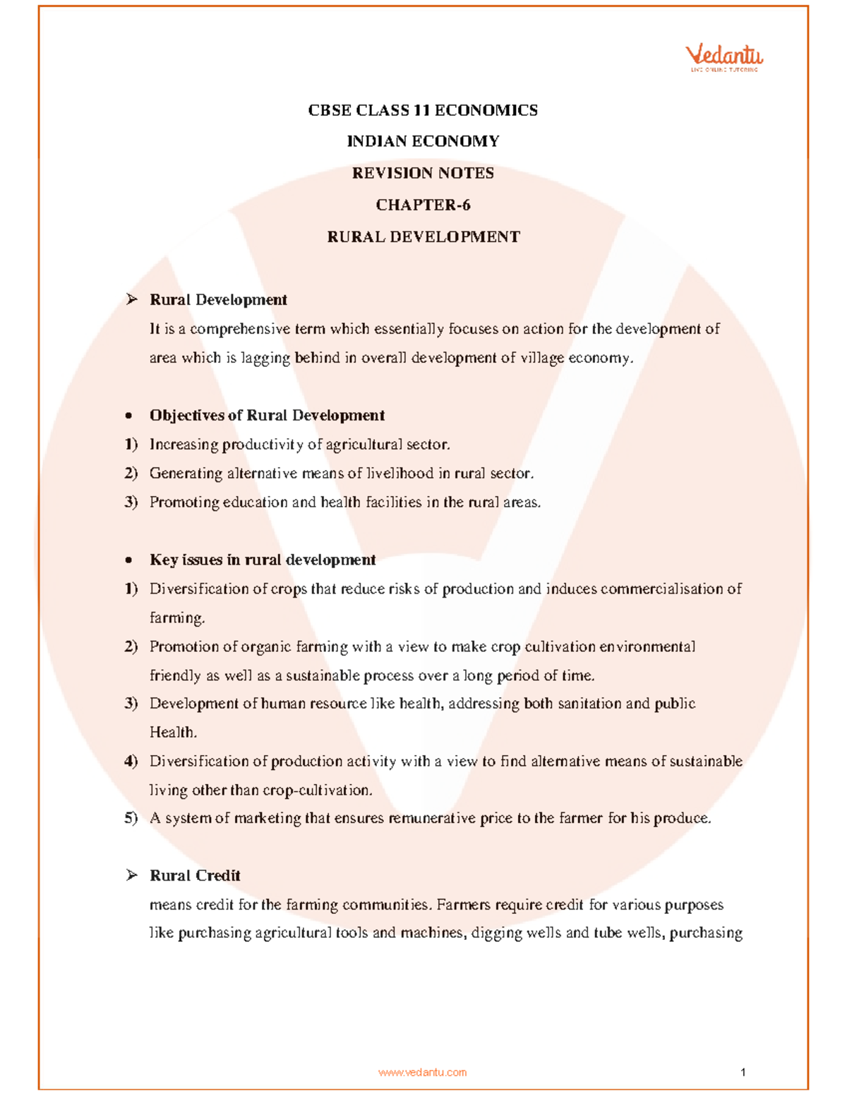 Rural development notes - ECON2540 - U of M - Studocu