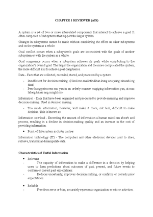 ECON 24 Prelims TO Finals - QUIZ 1: CHAPTER 1 ECON 24 – MANAGERIAL ...