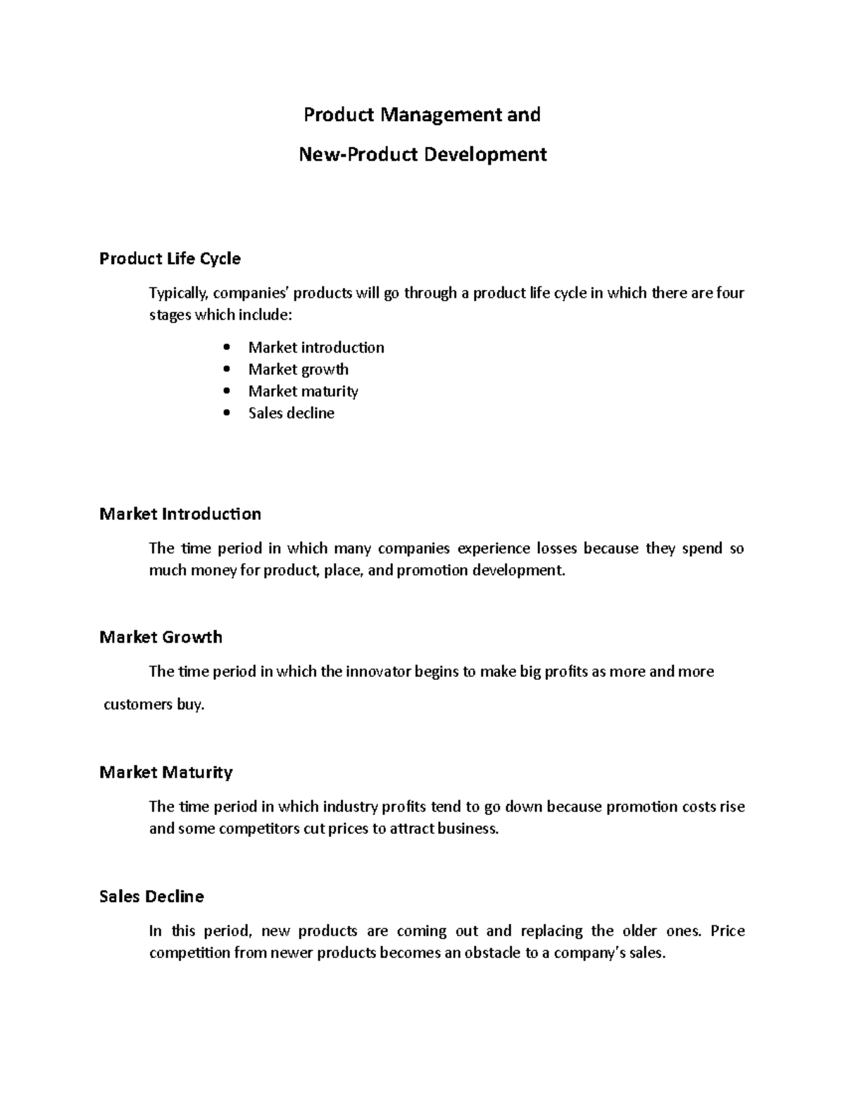 Product Management and New-Product Development - Product Management and ...