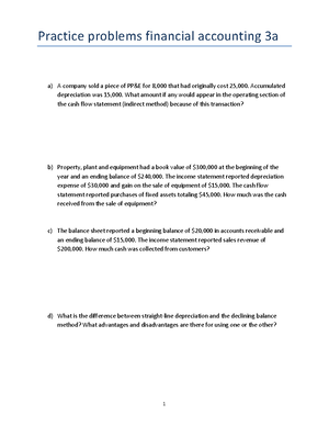 Practice Problems 2 - 1 Practice problems financial accounting 2 1 ...