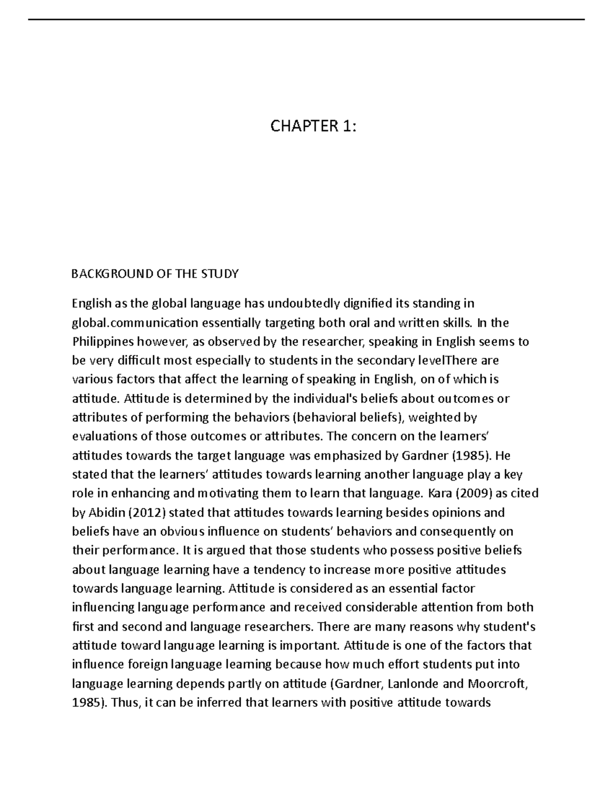 Chapter 1231 - Lecture Notes - CHAPTER 1: BACKGROUND OF THE STUDY ...