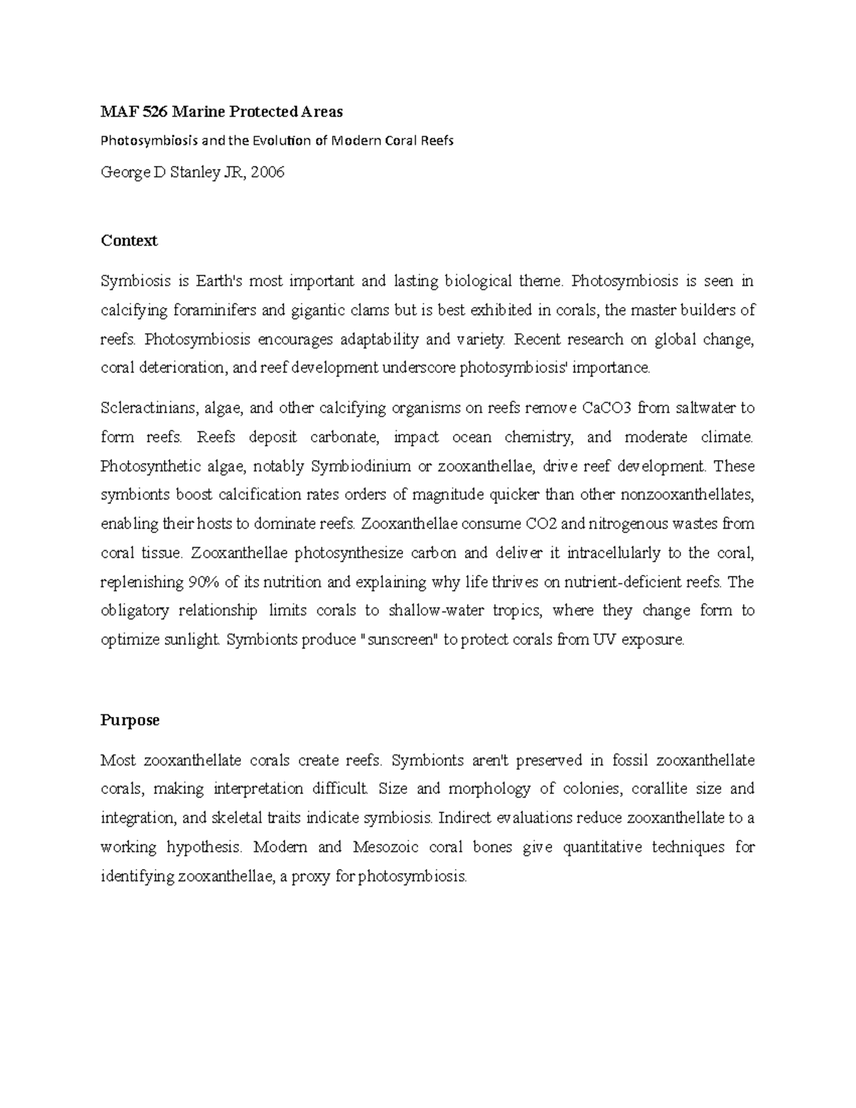 Summary 2 - example of summarizing the course from journal. - MAF 526 ...