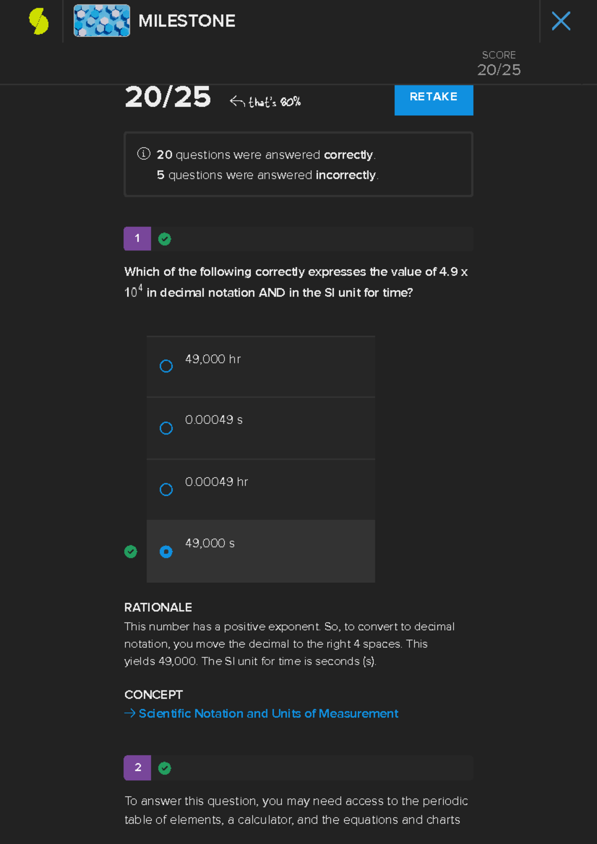 (Sophia) Intro to Chemistry Final Milestone - 1 CONCEPT → Scientific Notation and Units of - Studocu