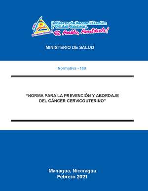 Norma SHG Minsa-1 - NORMATIVA SINDROME HIPERTENSIVO GESTACIONAL MANAGUA NICARAGUA ABRIL 2022 ...