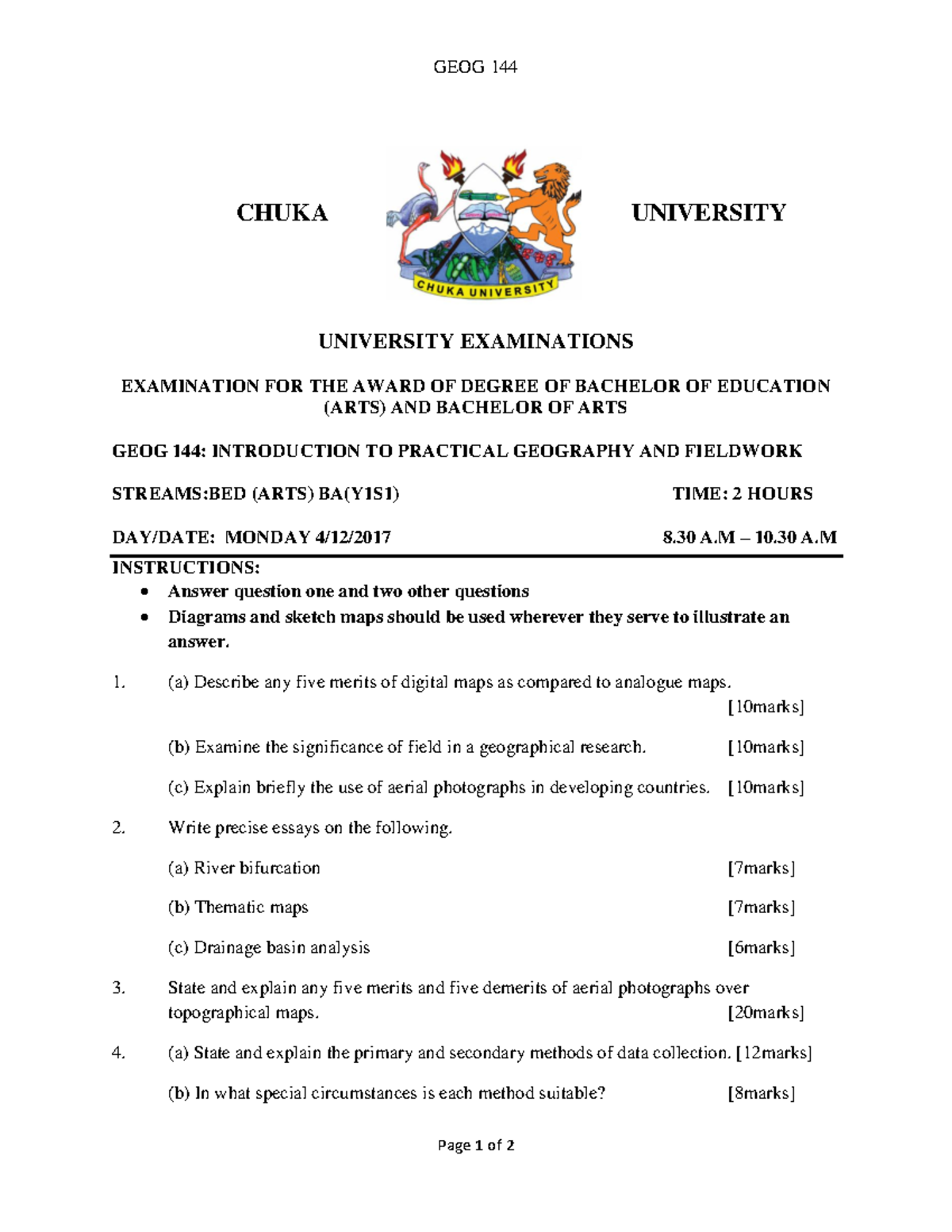 GEOG 144 - It deals with practical geography questions - GEOG 144 Page ...