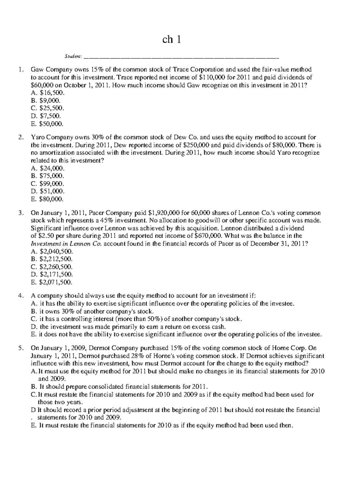 Ch 1 - helpful - ch 1 Student: - Studocu