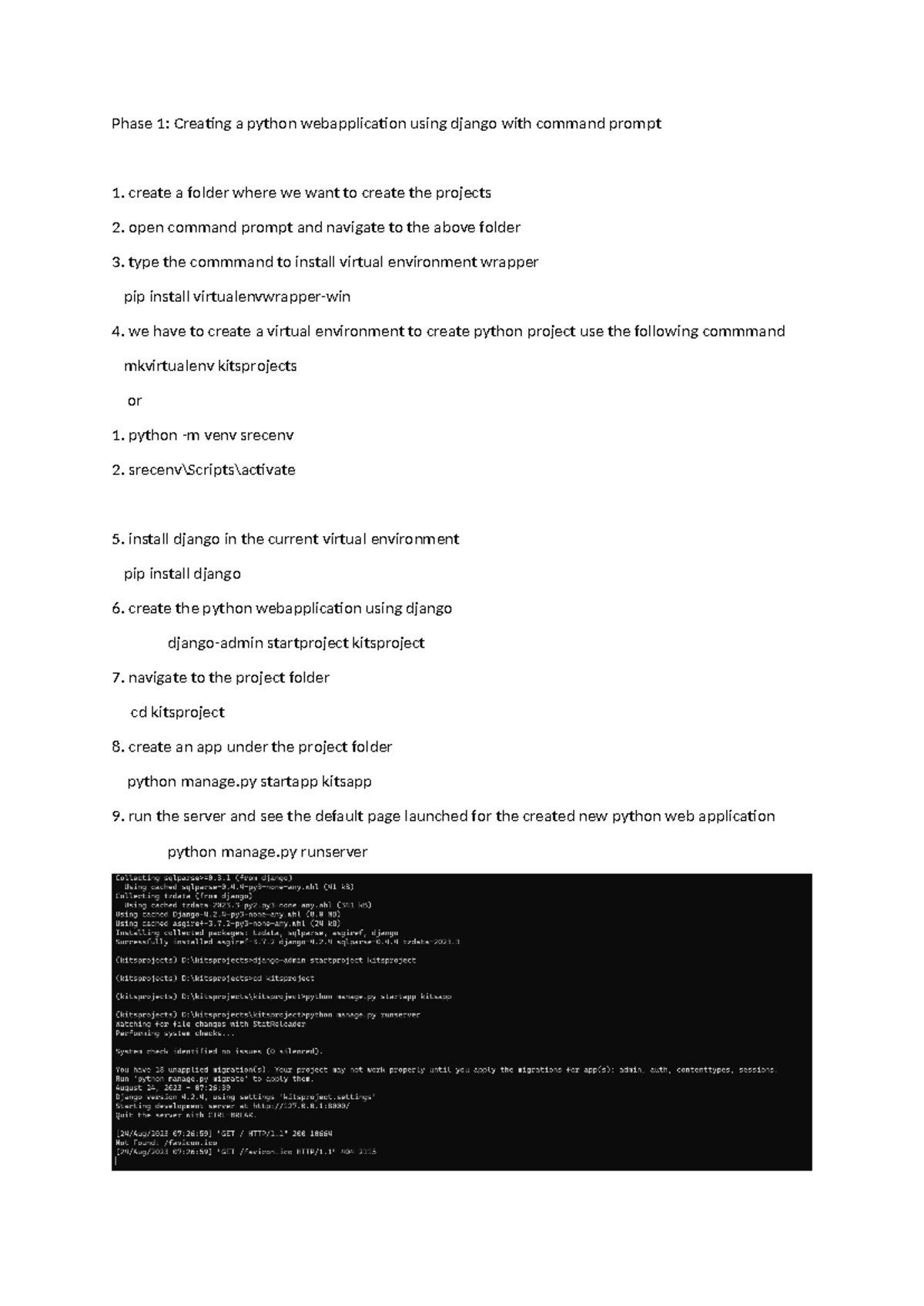 Step By Step To Create Python Webapplication Phase 1 Creating A Python Webapplication Using