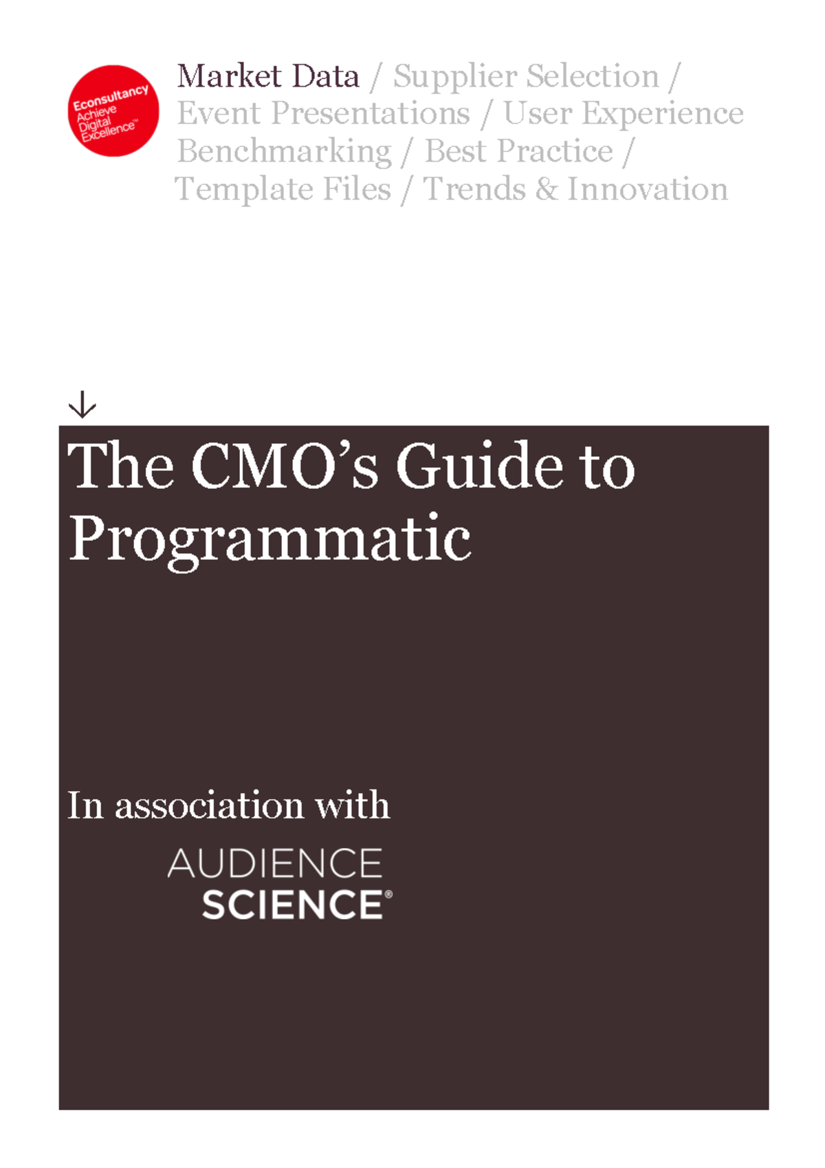 The CMOs Guide to Programmatic - Market Data Supplier Selection ...