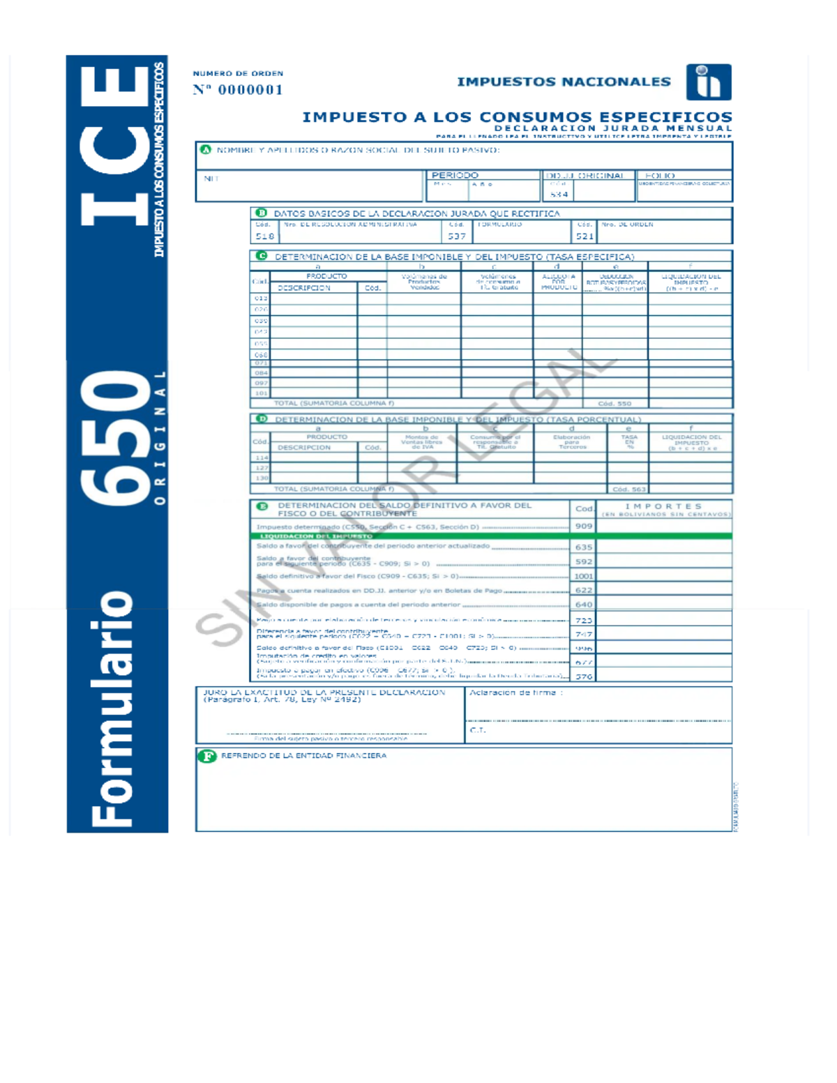 Form 650 - para uso practico - Auditoria de Gestion - Studocu