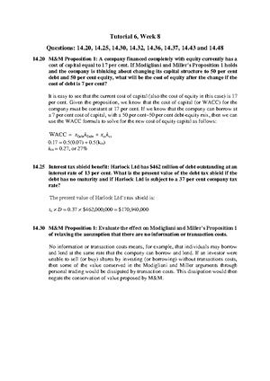 AFIN2053 Tutorial 2 Questions and Answers - AFIN2053 Tutorial 2 ...