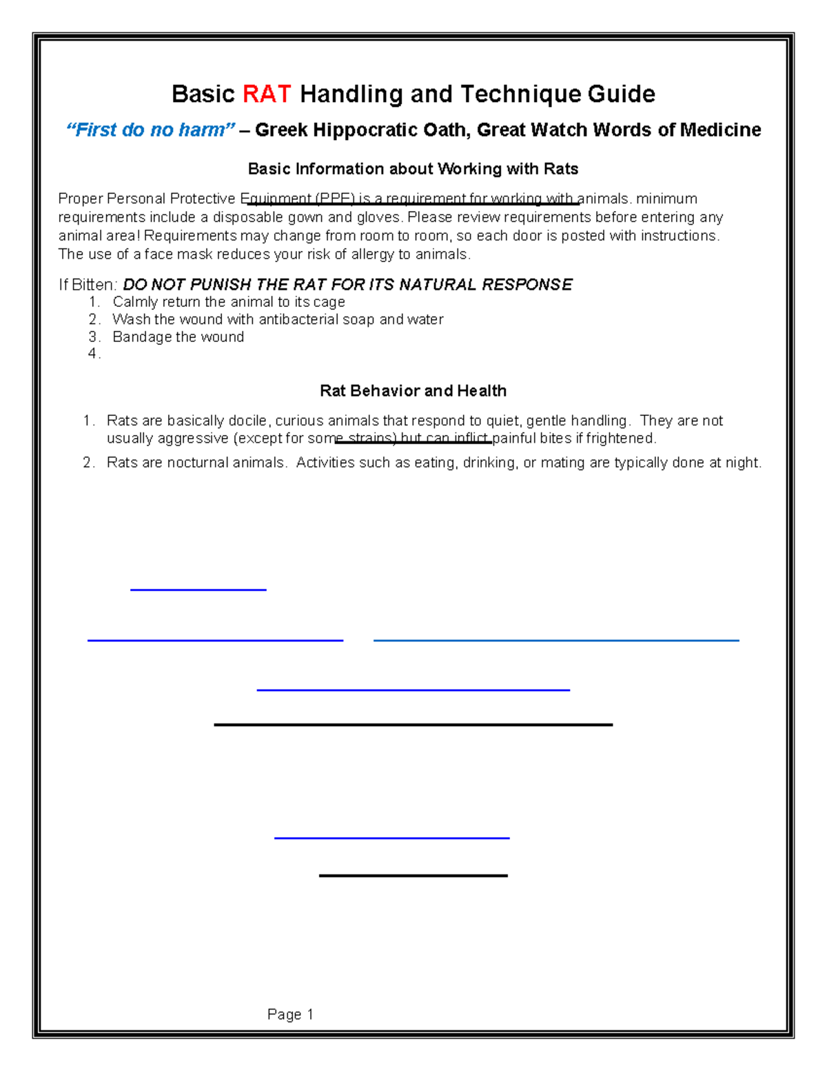 Rat-handling-and-techniques 2 - Basic RAT Handling and Technique Guide ...