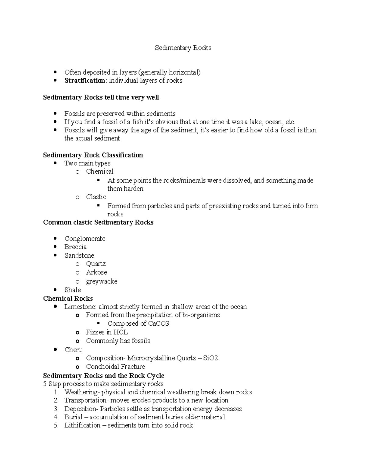 Sedimentary Rocks - Sedimentary Rocks Often deposited in layers ...