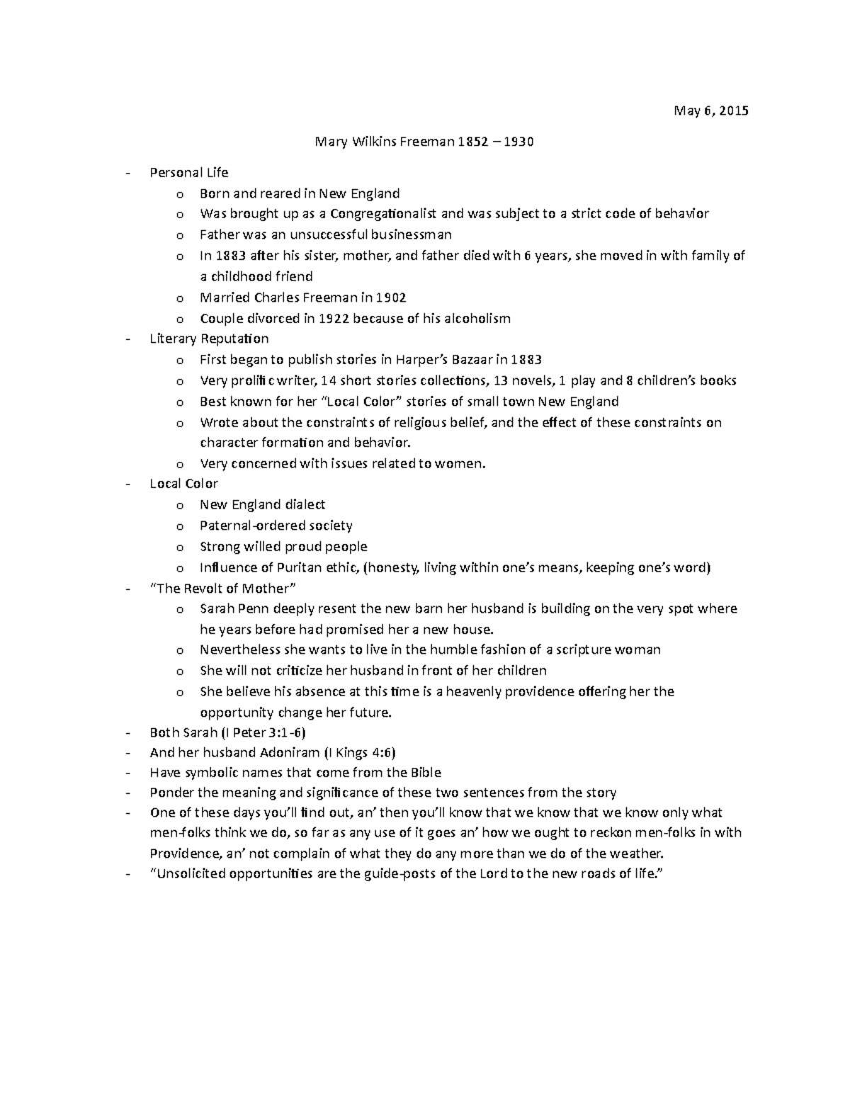 Mary Wilkins Freeman and Charles Waddell Chesnutt: Personal Life ...