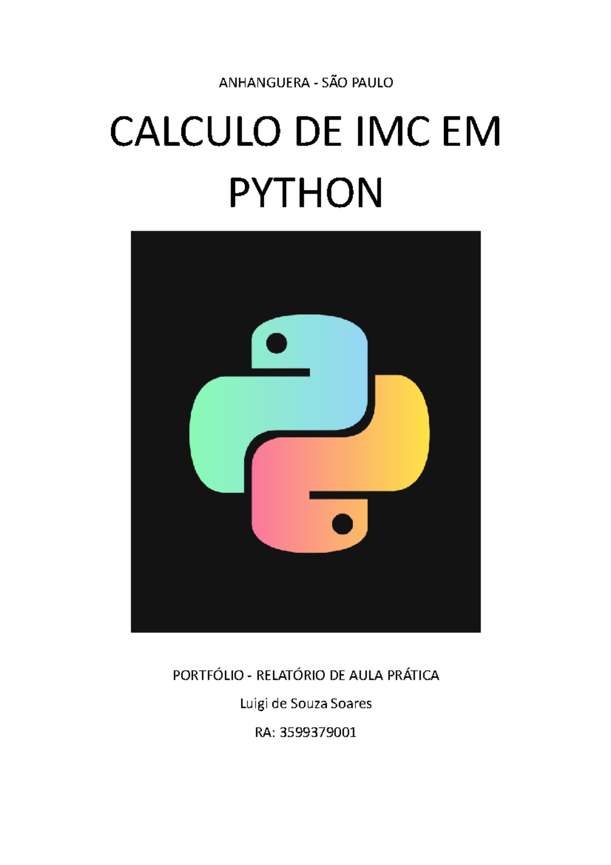 Anhanguera py - Linguagem de programação. - ANHANGUERA - SÃO PAULO ...