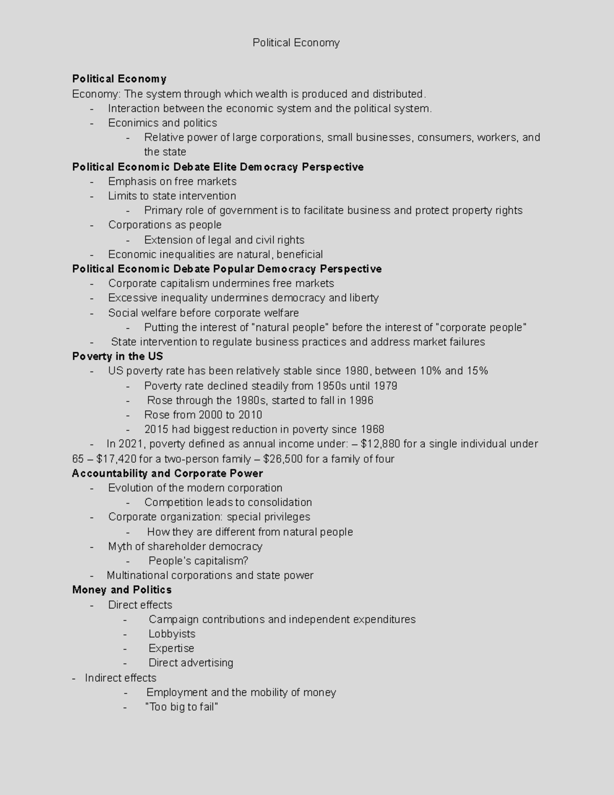 3.1 Chapter 4-Political Economy - Political Economy Political Economy ...