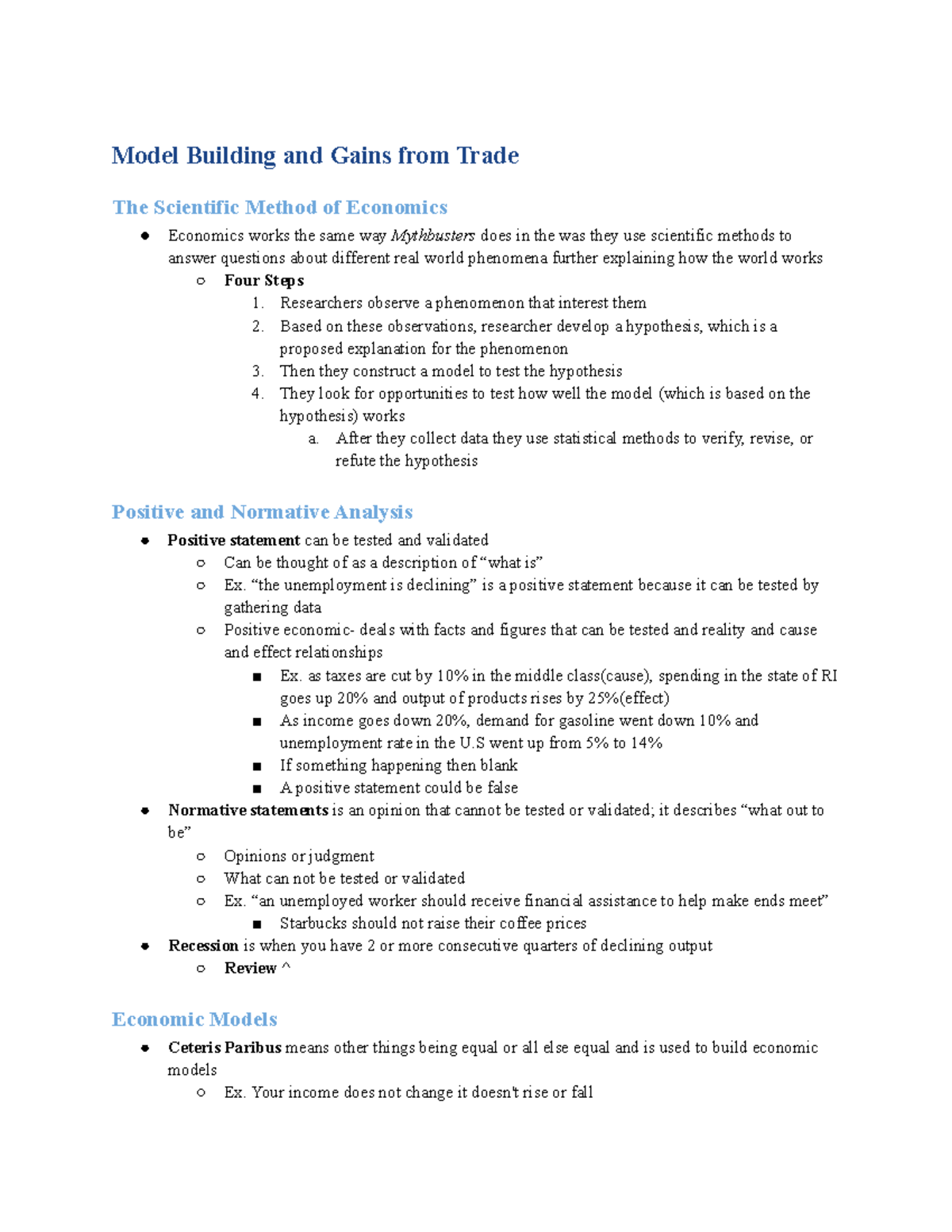 Chapter 2 - Extensive Notes from w.w Norton book for Dupuis - Model ...