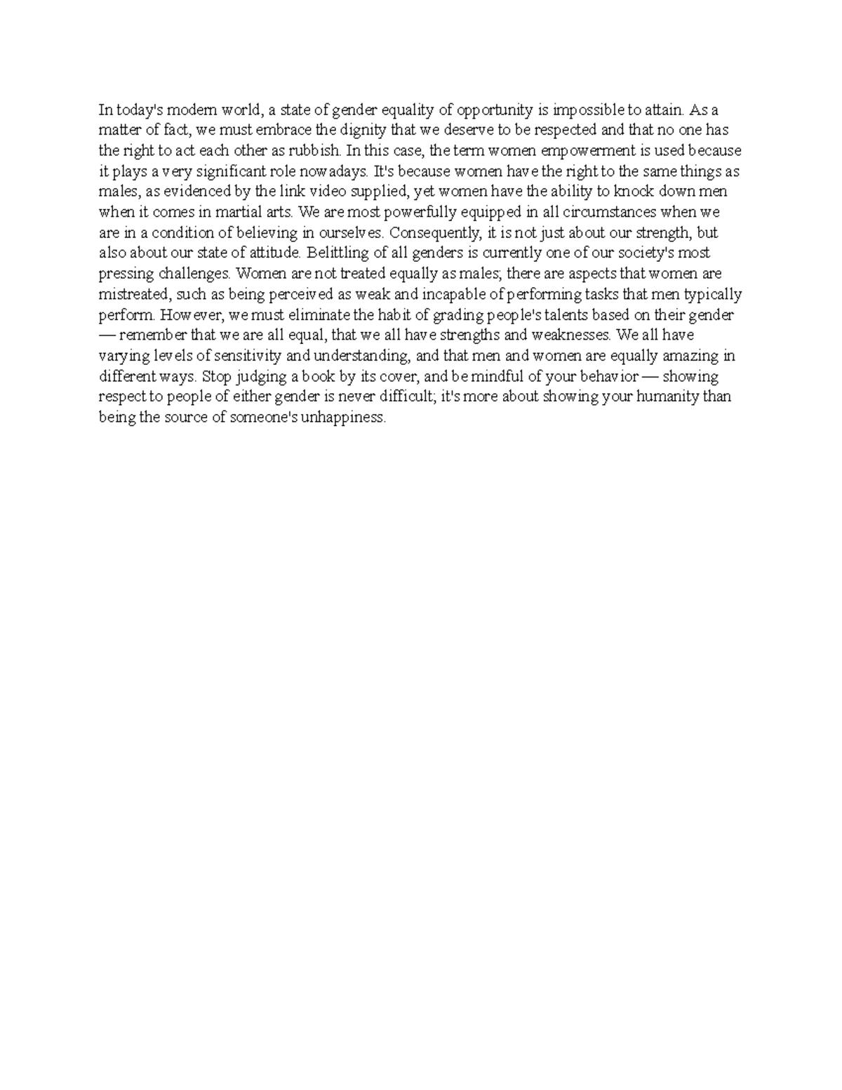 Act 2 gender development - Writing in the Discipline - UC - Studocu