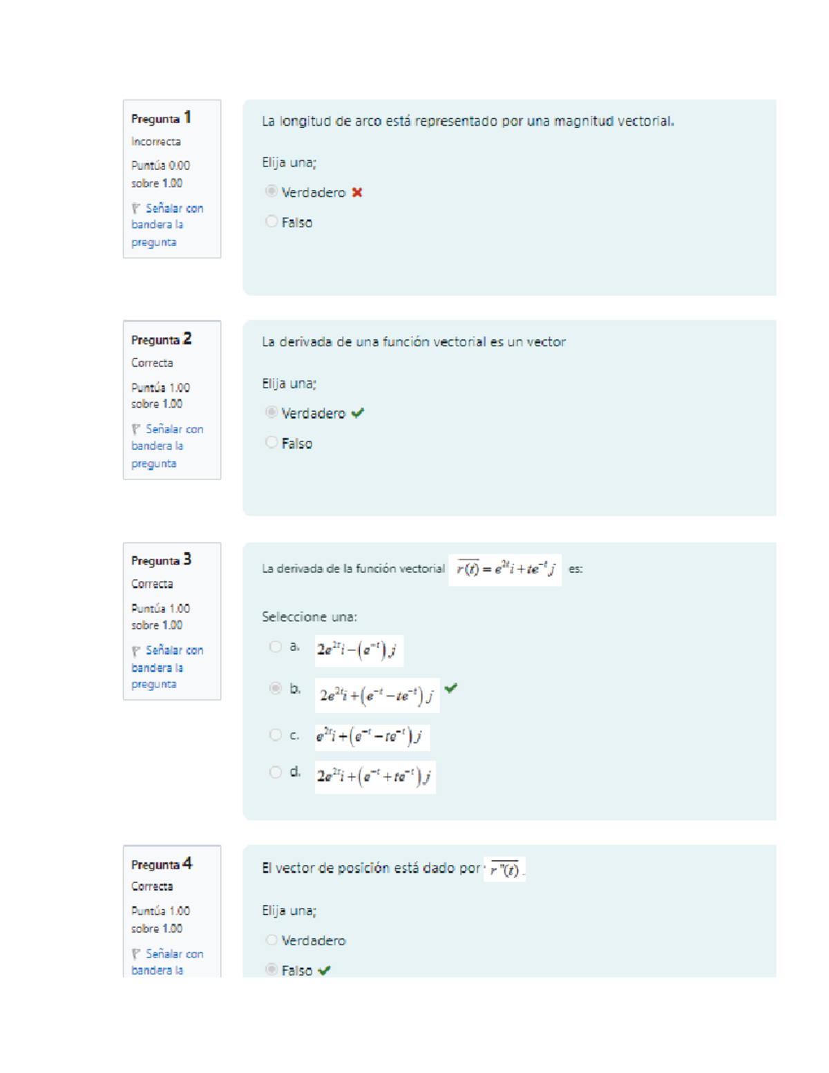 Test cálculo vectorial U-3 - Cálculo Vectorial - Studocu