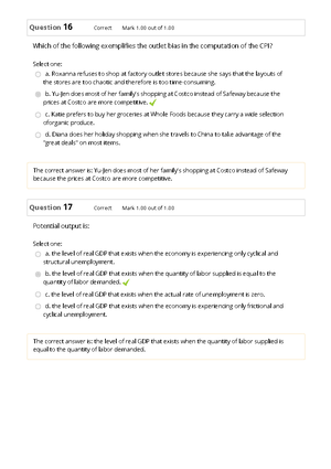 Review Quiz #2 Attempt review 01 - Question 1 Correct Mark 1 out of 1 ...