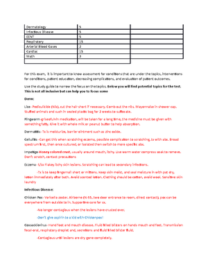 Focused Review Template - ATI practice A - Focused Review Template ...