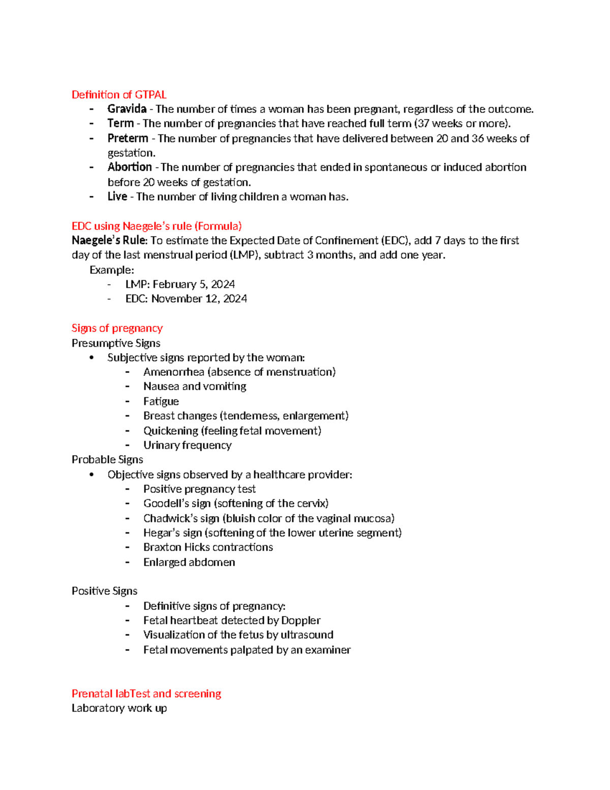 OBPeds practice terms - Definition of GTPAL - Gravida - The number of ...