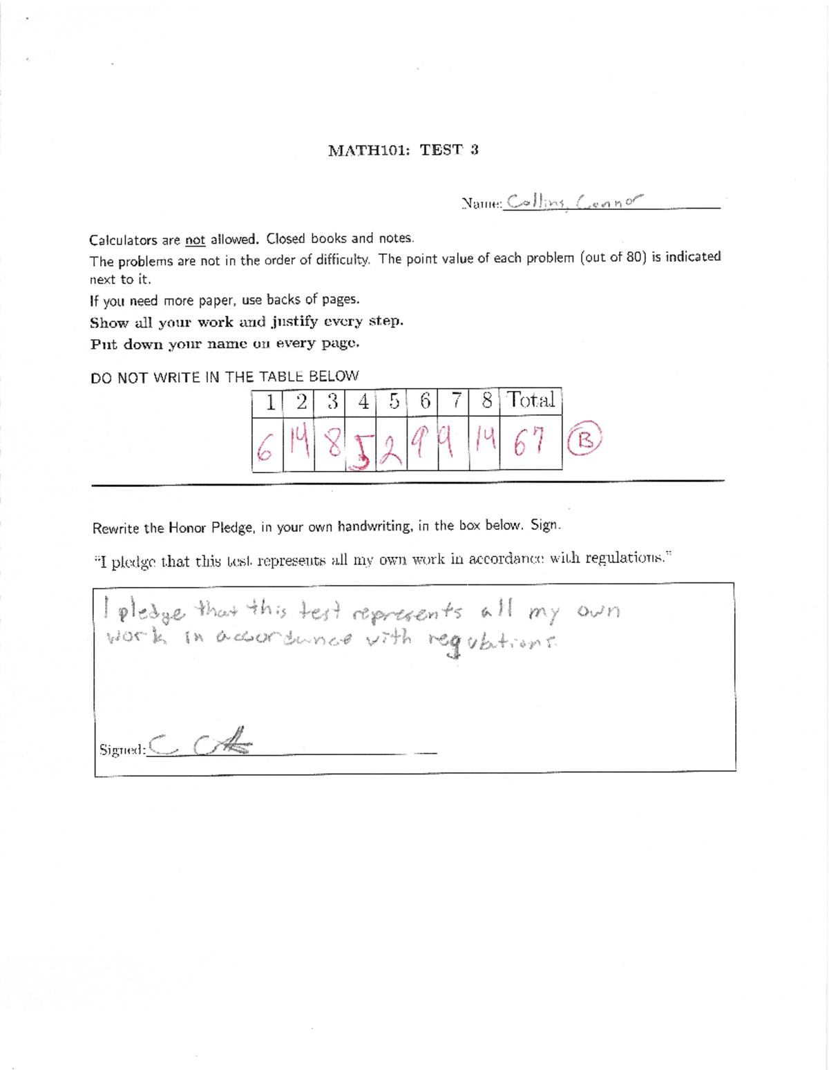 Test-3-2020 01 08-22 46 10-UTC - math101 - Studocu