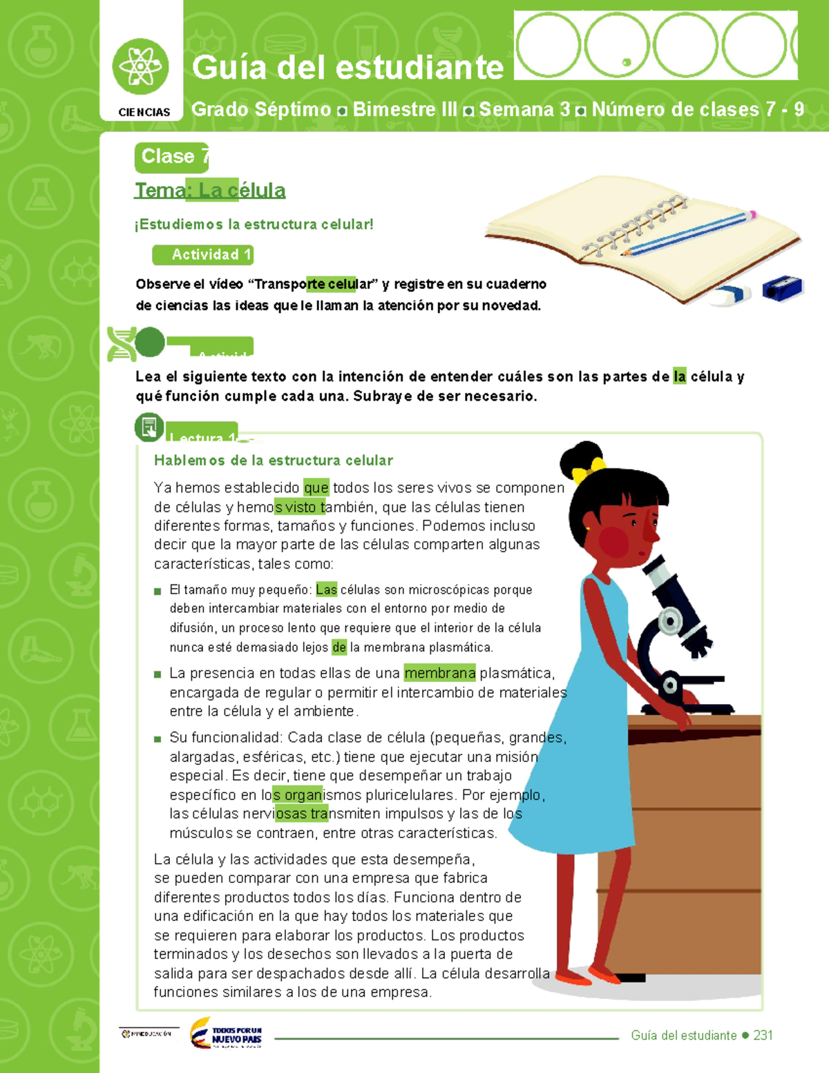 Ciencias 7 bim3 sem3 est - Guía del estudiante CIENCIAS Grado Séptimo ...