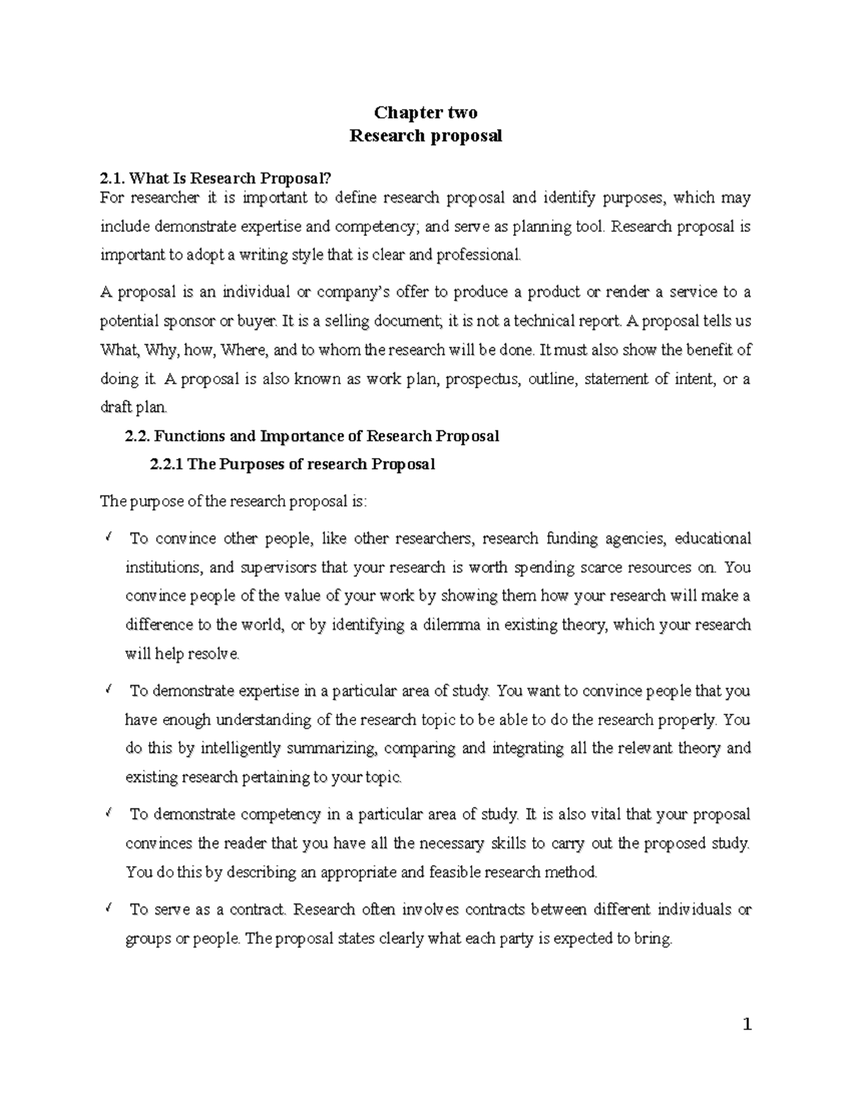 Chapter III - USE - Chapter two Research proposal What Is Research ...