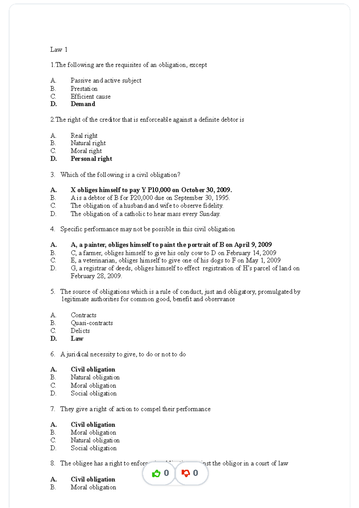 Test-bank-law-1-cpar-cpar-review-center-law-testbanks compress - Law 1 ...