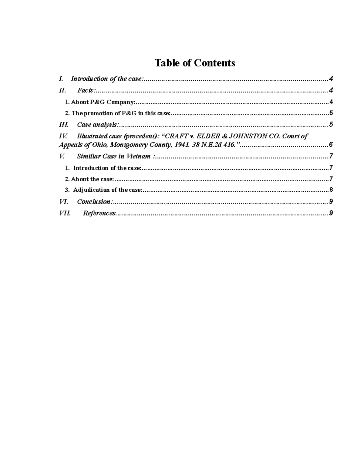Business LAW Report Group 3 - Table of Contents I. Introduction of the ...