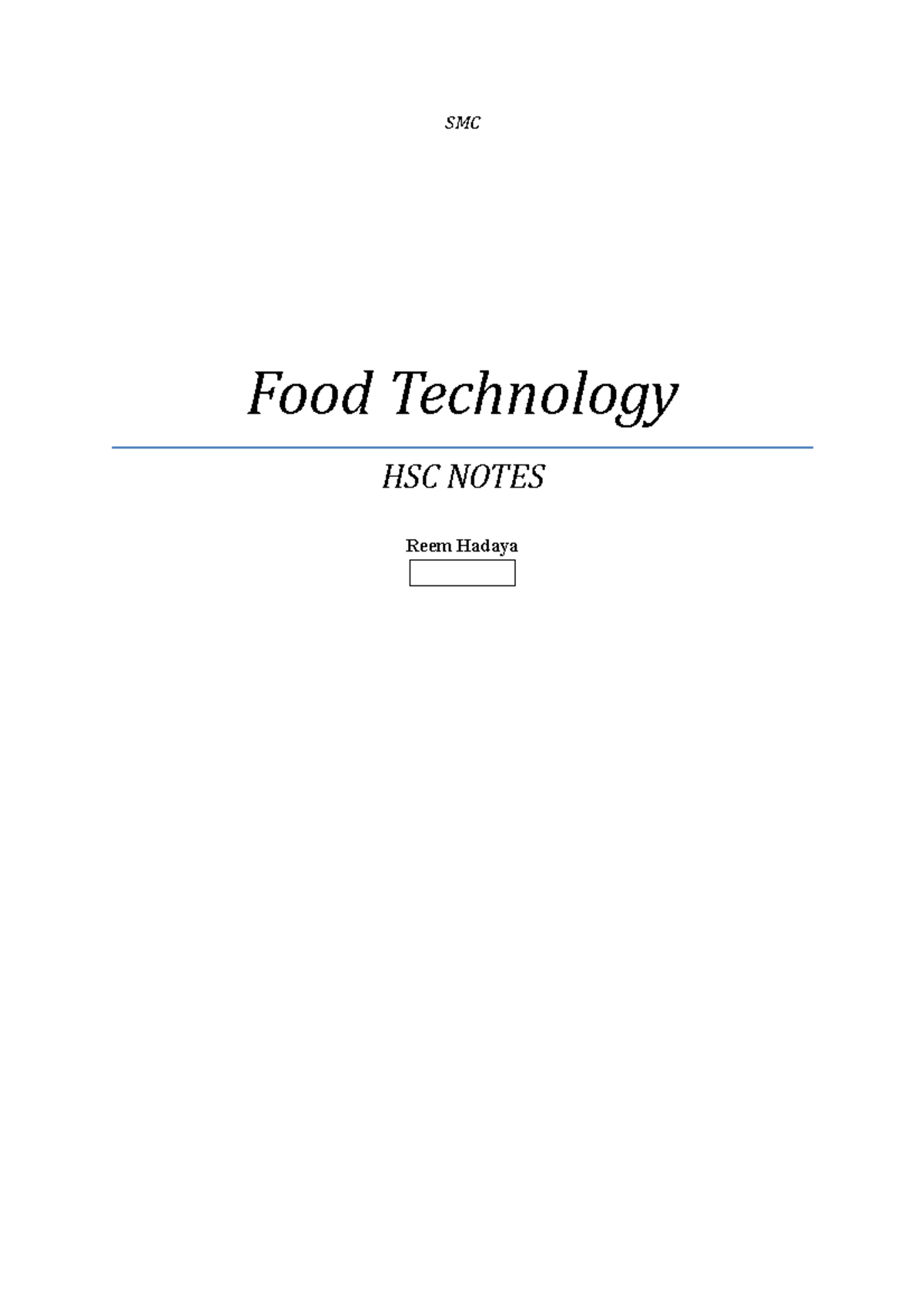 Courses techsci foodtech 1477290130 2013 Food Technology Notes - SMC ...