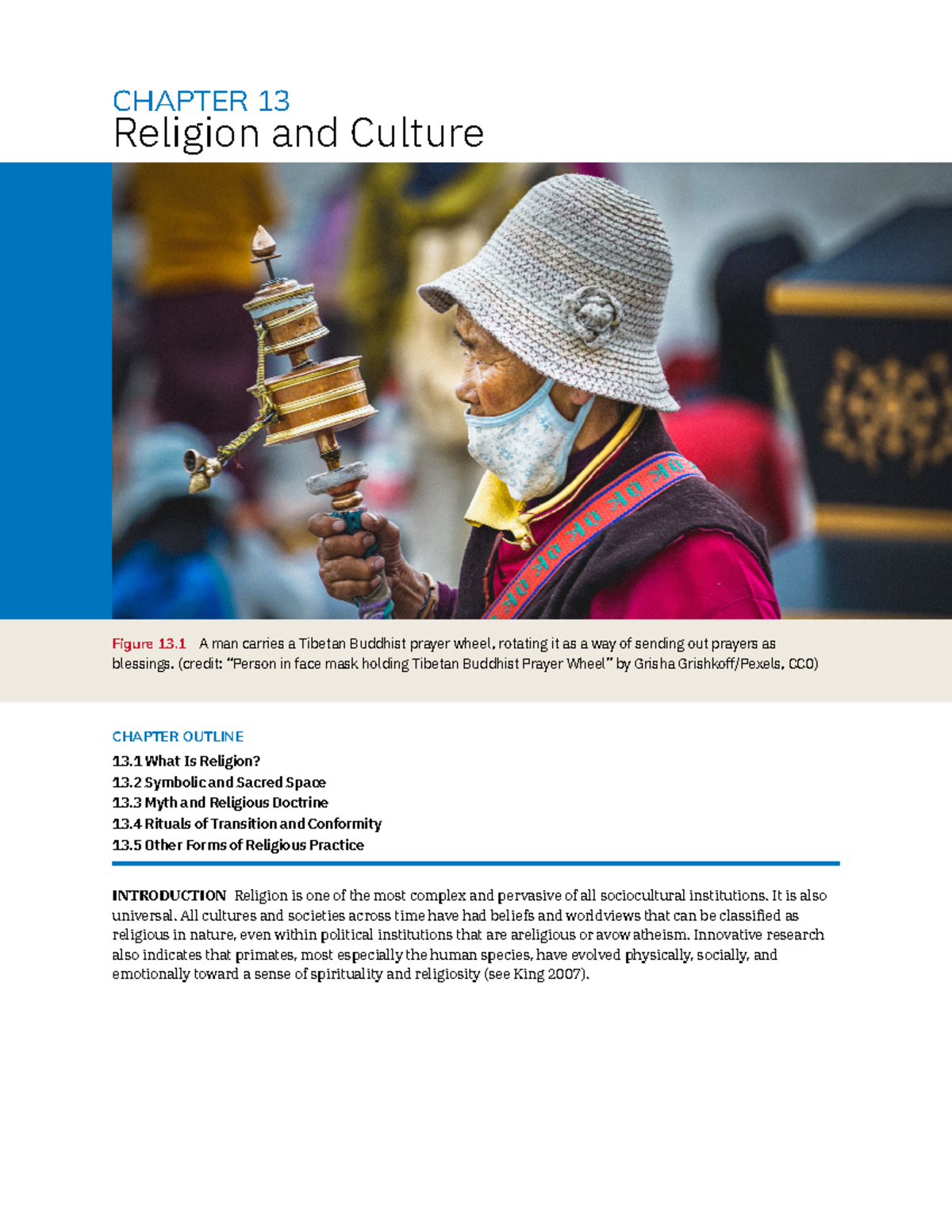 Chapter 13 Religion and Culture Part 1 - INTRODUCTION CHAPTER 13 ...