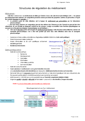 ED 2 - cours - Pharmacologie - Studocu