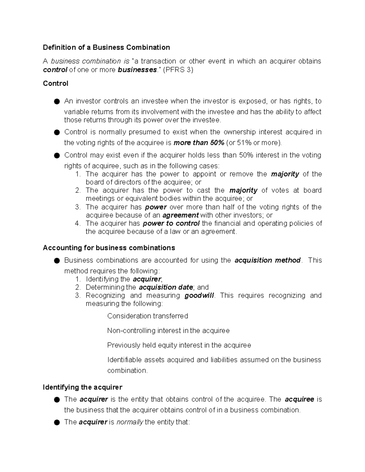 Business Combination Part 1, 2, 3 - Definition of a Business ...