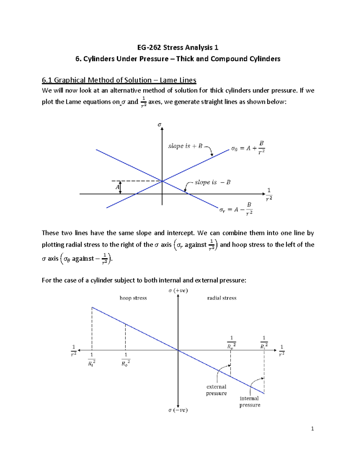6.Cylinders Under Pressure - Compound Cylinders - EG-262 Stress ...