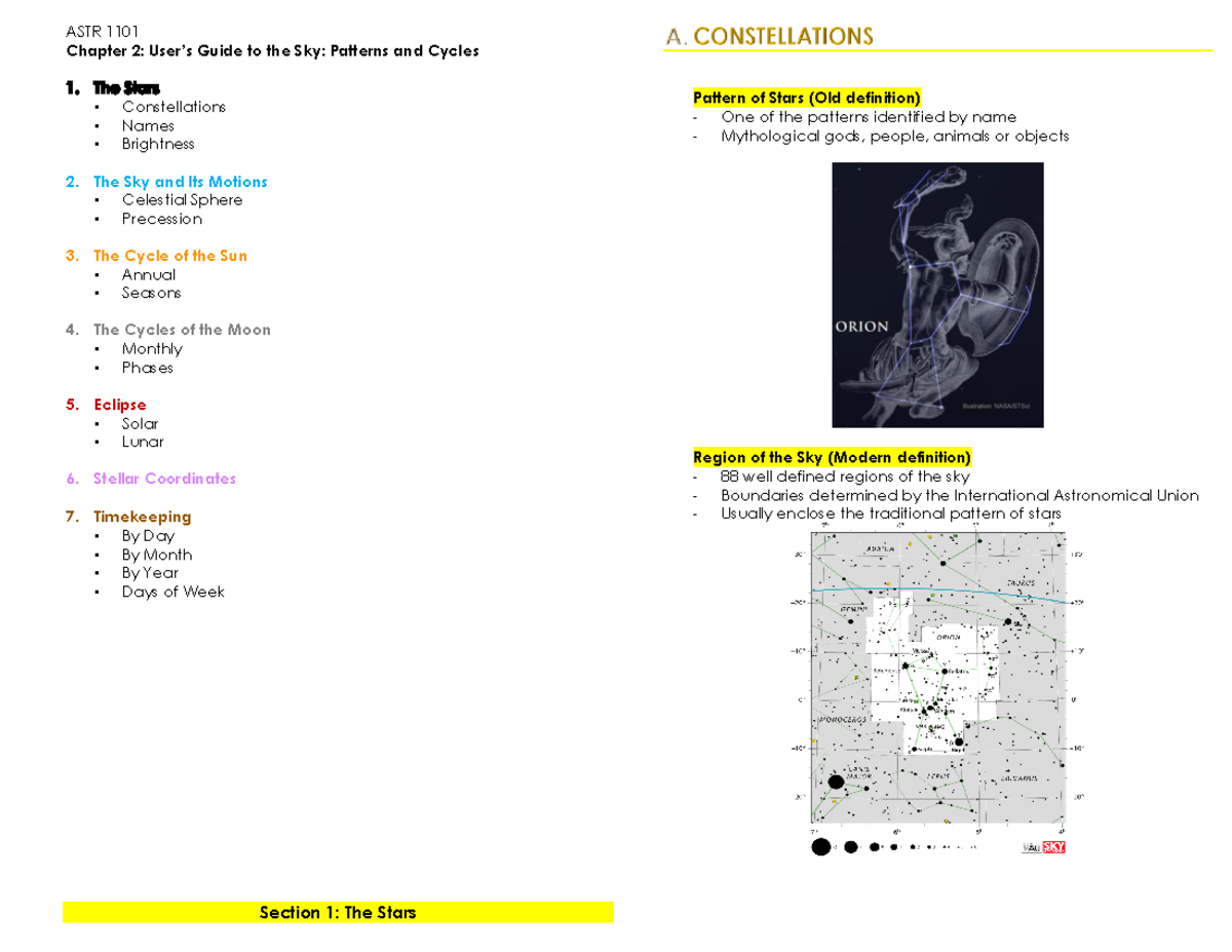 ASTR 1101 - Chap 2 - Astronomy - ASTR 1101 Chapter 2: User’s Guide to ...