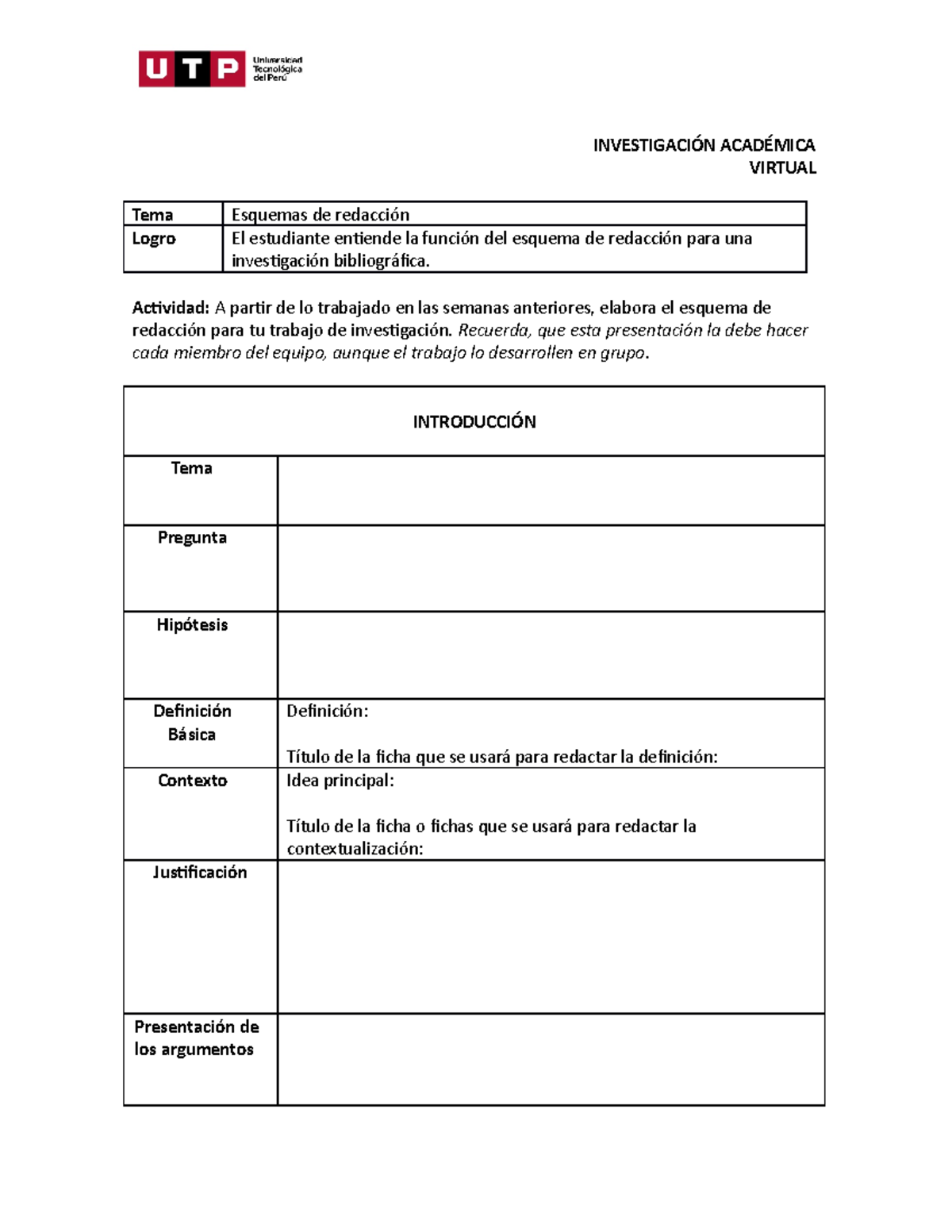 Fuentes - FERGERG ERGREGREGER G - INVESTIGACIÓN ACADÉMICA VIRTUAL Tema ...