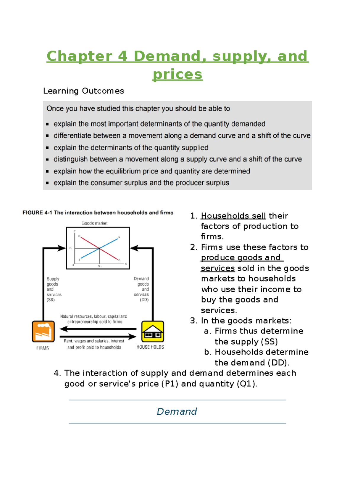 Chapter 4 Demand - Summary Basic Micro-Economics / Basiese Mikro ...