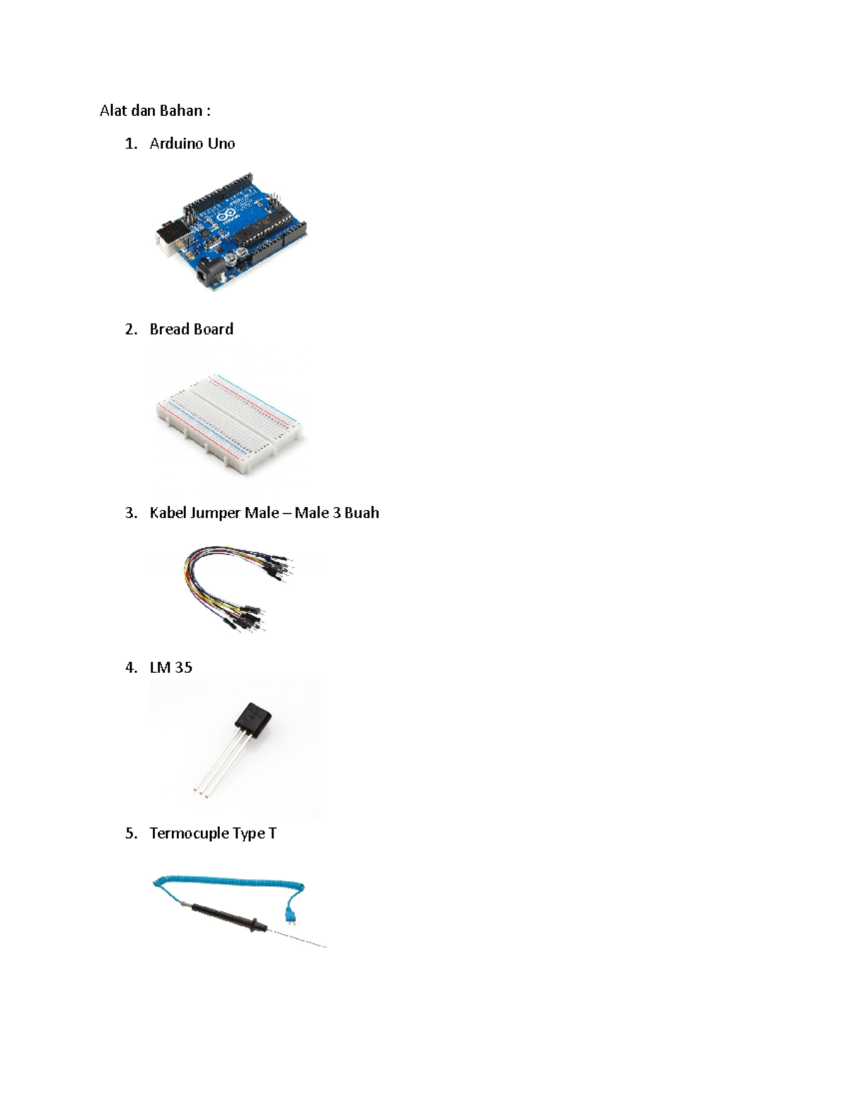 5404 alat bahan dasar teori - Alat dan Bahan : Arduino Uno Bread Board ...