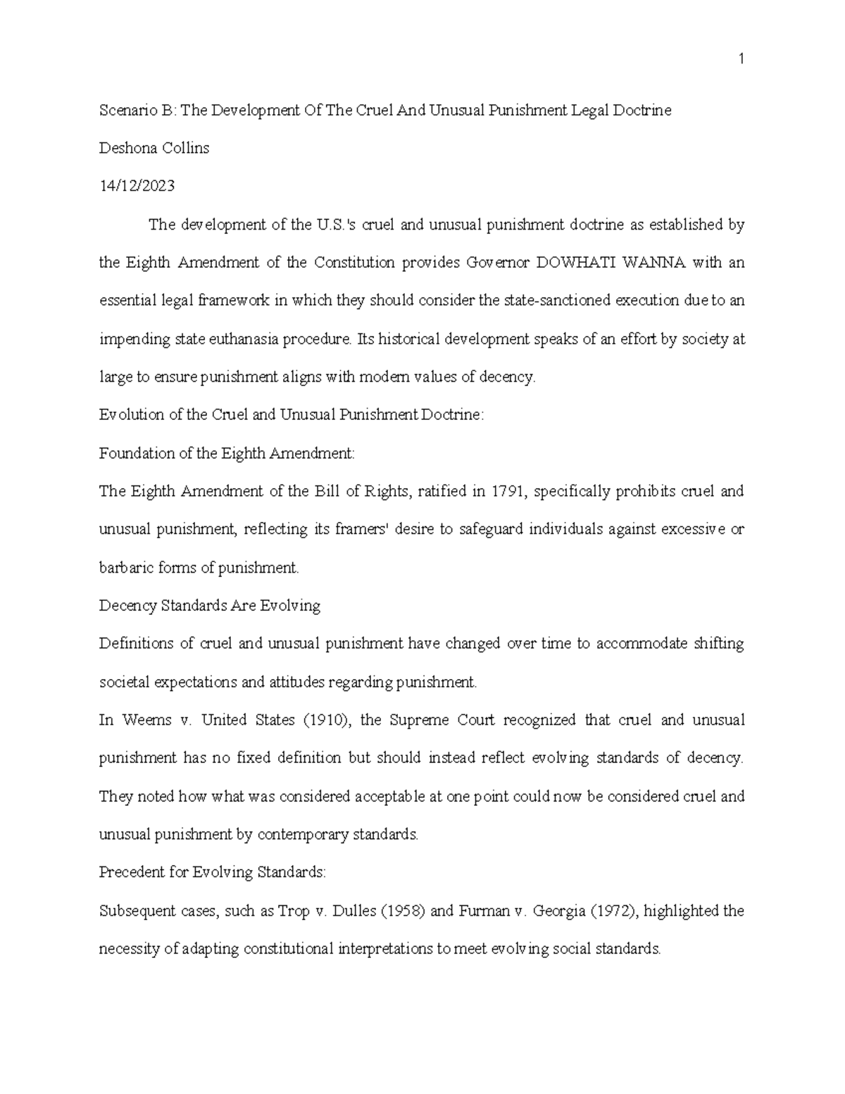 Scenario B - practice questions and notes - Scenario B: The Development ...
