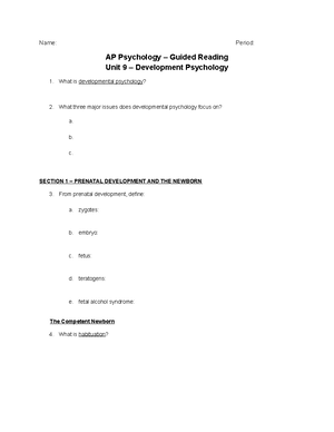 Introduction+to+psychology+packet - PSYC 7392 - Studocu