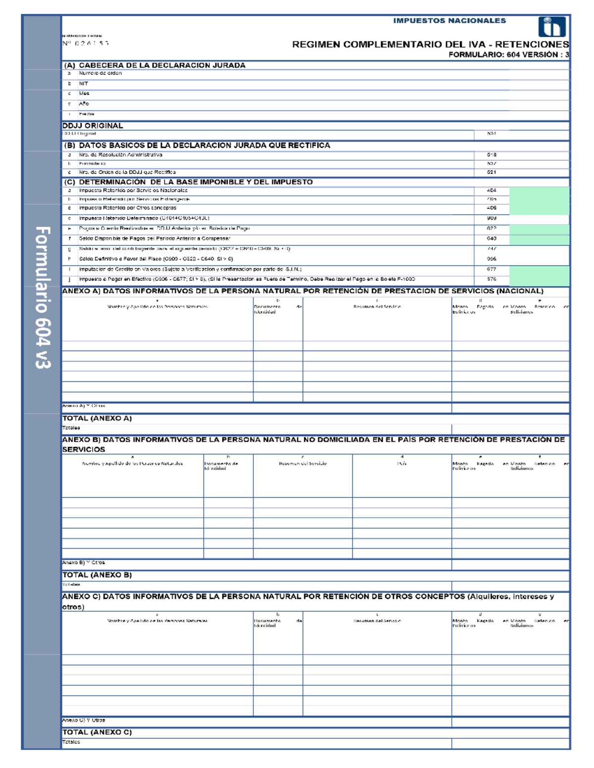 Formulario 604 v3 - Finanzas Públicas - Studocu