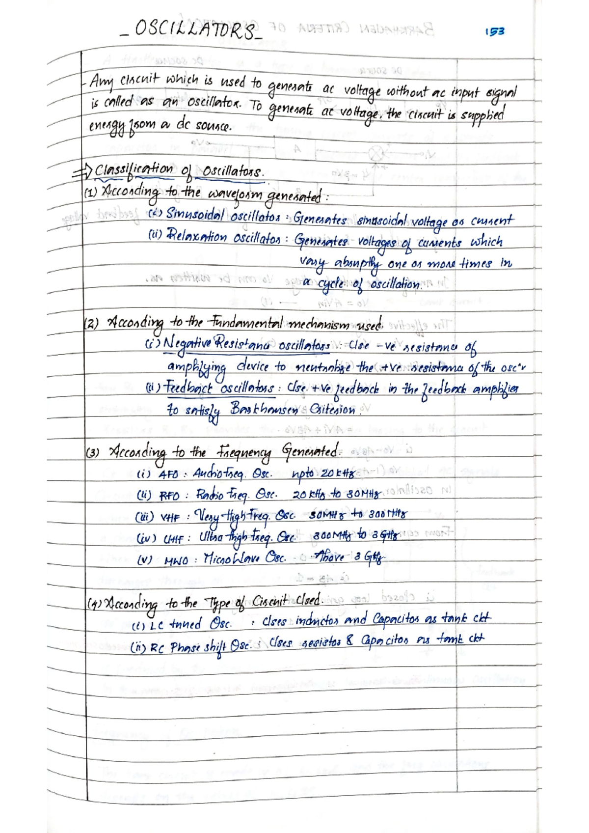Oscillators - Analog Circuits - Studocu