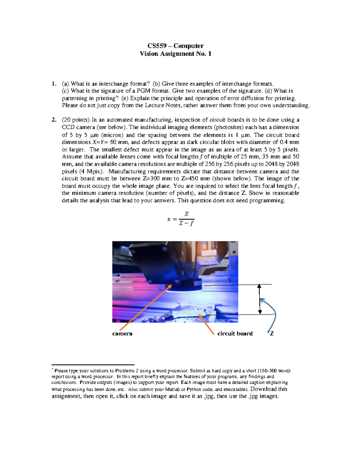 1695225392327 Assignment 1 - CS559 – Computer Vision Assignment No. 1 ...