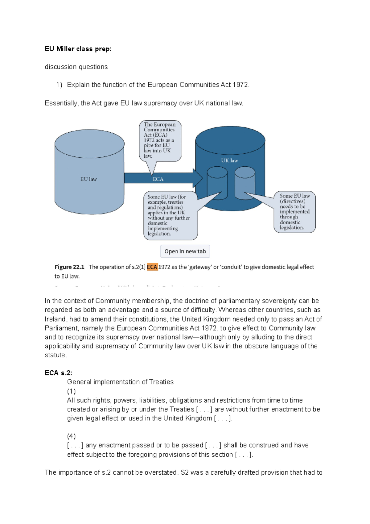 EU Miller class prep - EU Miller class prep: discussion questions ...
