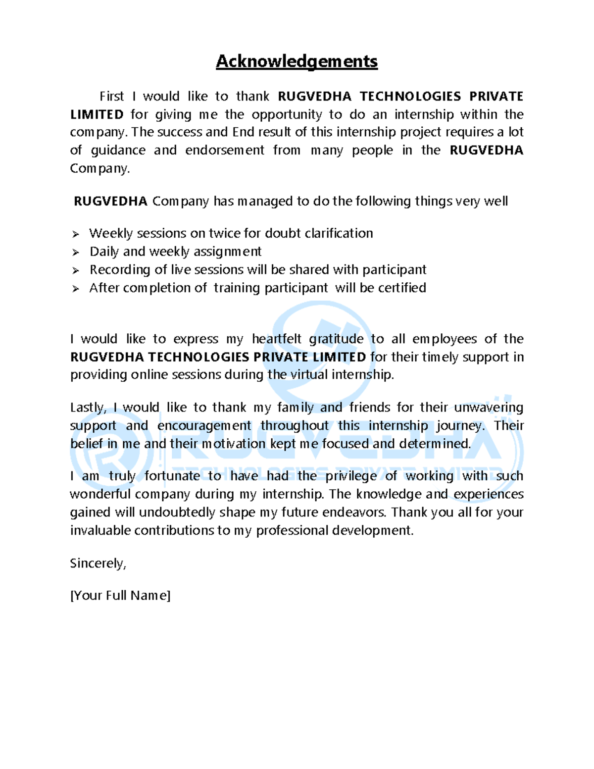 Front-END WEB Development Short TERM - Acknowledgements First I would ...